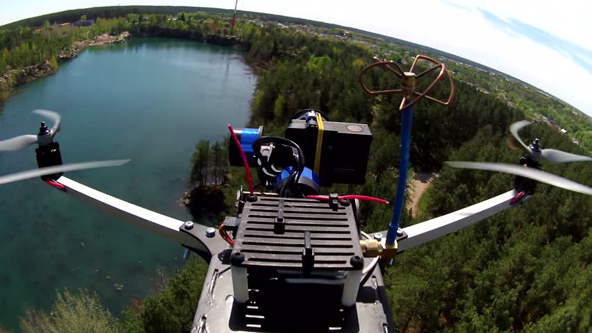 flying drone camera filming lake pov Stock Footage Video (100% Royalty ...