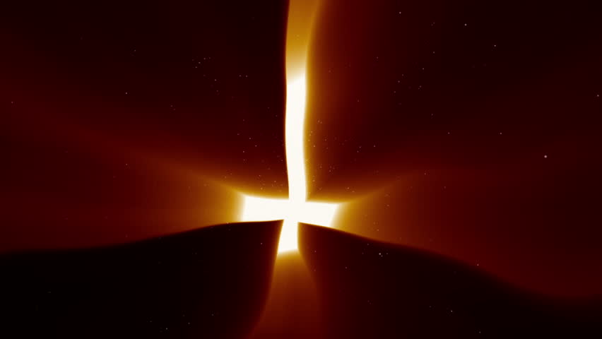 Hellish Fiery Cross On a Stock Footage Video (100% Royalty-free ...