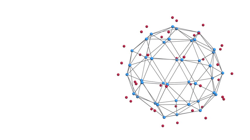 Stable Abstract Geometric Polygonal Structure 3d Stock Footage Video ...
