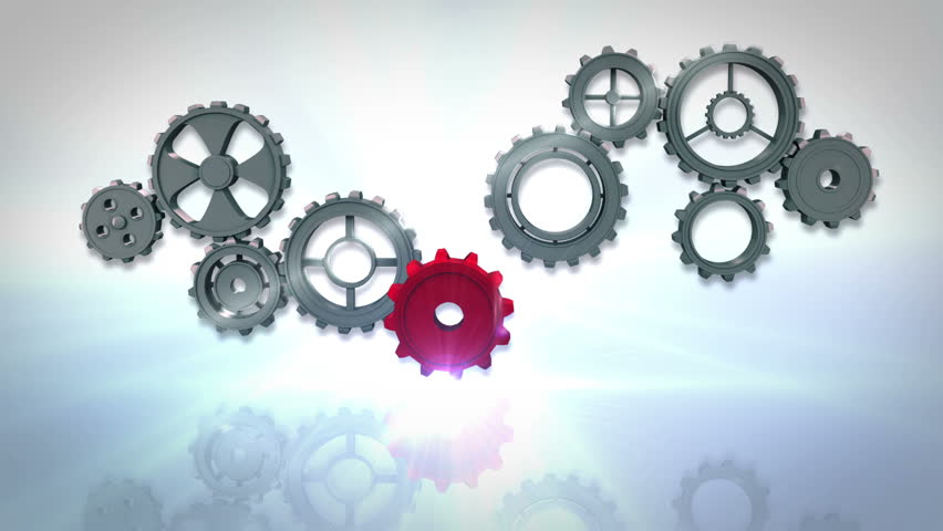 Digital Animation of Cogs and Stock Footage Video (100% Royalty-free ...