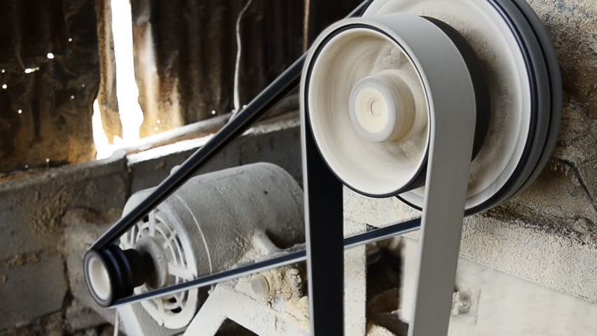 Machine Belt of Rice Milling Stock Footage Video (100% Royalty-free ...