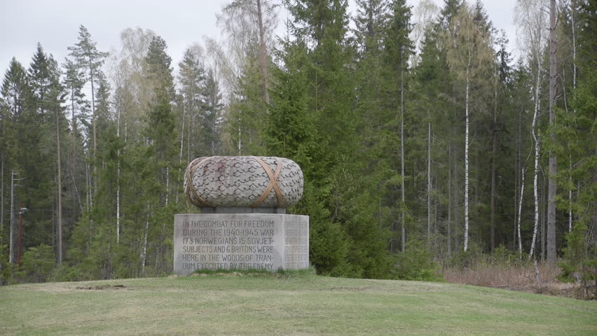 trandumskogen world war 2 memorial norway Stock Footage Video (100% ...