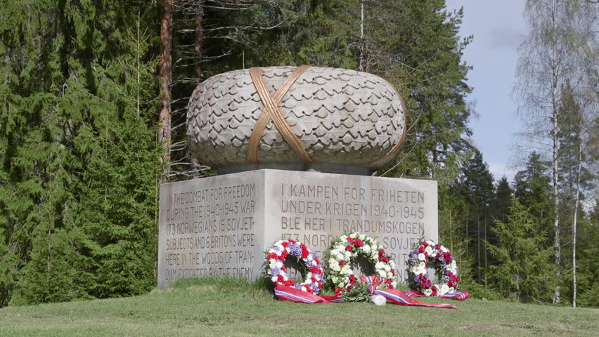 Trandumskogen World War 2 Memorial Stock Footage Video (100% Royalty ...