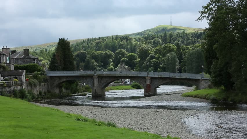 bridge over stream scotland Stock Footage Video (100% Royalty-free ...