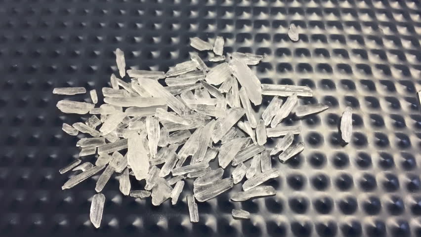 methamphetamine known crystal meth rotating on Stock Footage Video (100 ...