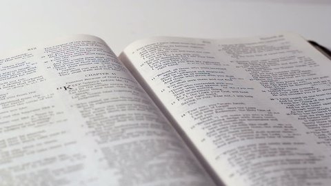 pages open bible flipping blown by Stock Footage Video (100% Royalty ...