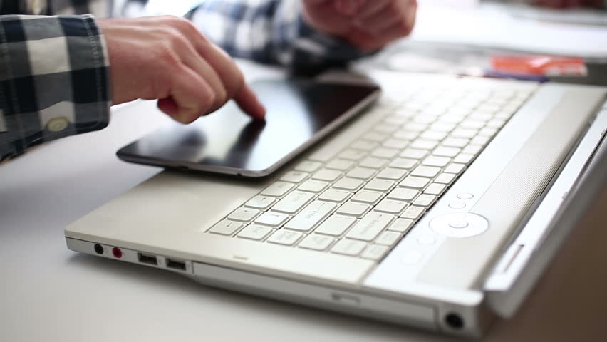 Businessman Multitasking On Laptop and Stock Footage Video (100% ...