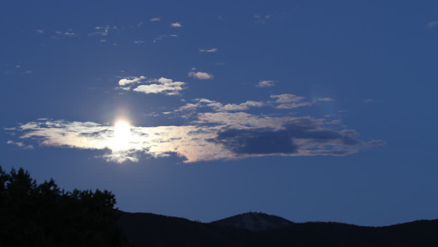 fascinating cloud formations backlit by full Stock Footage Video (100% ...