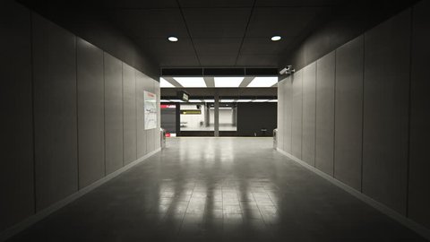 02248 Subway Train Arriving Railroad Station Stock Footage Video (100% ...